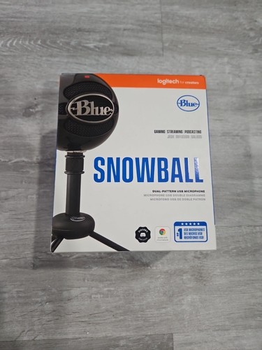 Blue Snowball USB Mic for Recording & Streaming on PC & Mac - Black | eBay