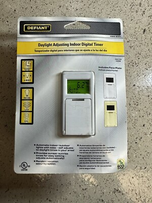 Defiant Daylight Adjusting Indoor Digital Timer 469 637 New Sealed | eBay