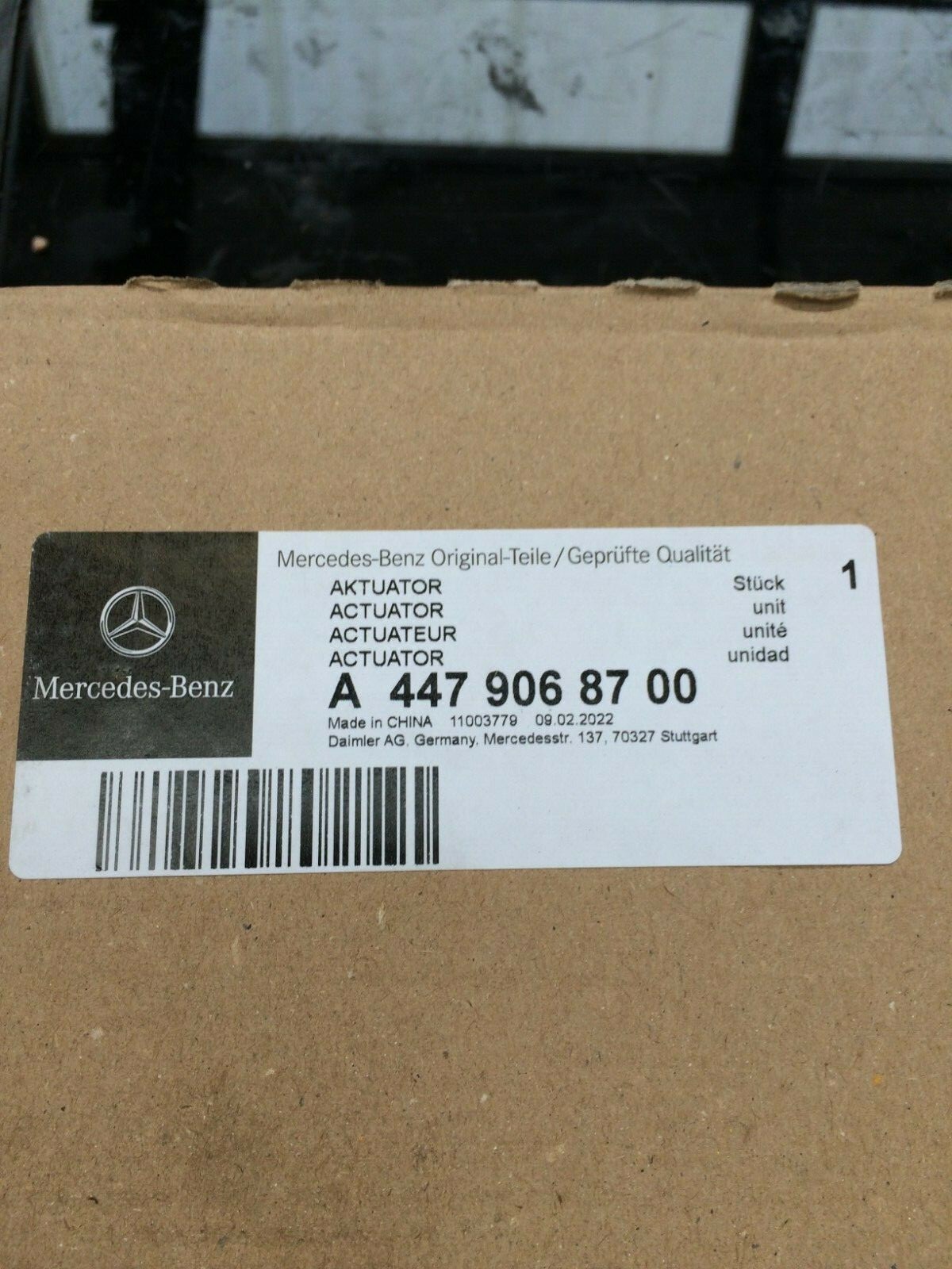 Genuine Mercedes-Benz V-Class Vito Electric Parking Brake Actuator ...