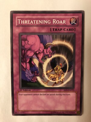 THREATENING ROAR YU-GI-OH! 1st Edition FET-EN052 NM Never Played | eBay