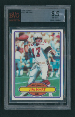 1980 Topps Jim Hart #253 BVG 8.5 NM-MT+ ARIZONA CARDINALS QUARTERBACK ...