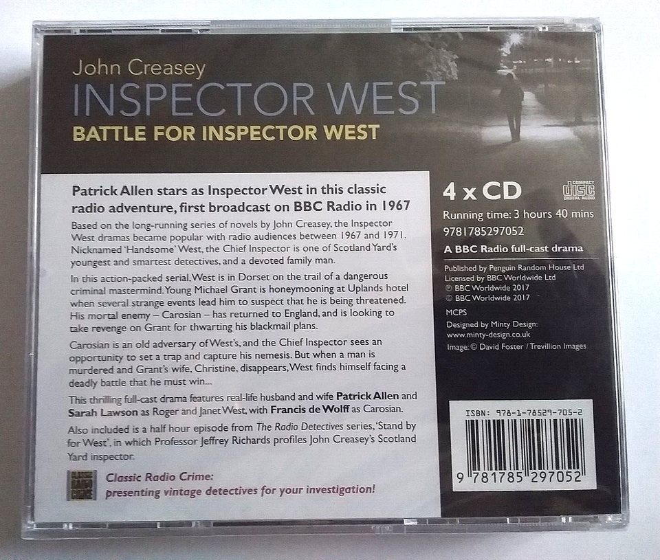 John Creasey Inspector West: Battle for Inspector West CD BBC Radio NEW ...