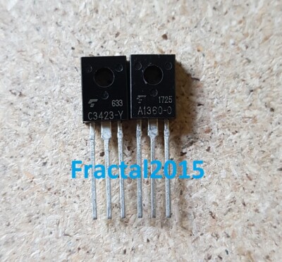 1 paire 2SA1360-Y/2SC3423-Y 2SA1360/2SC3423 A1360-Y/C3423-Y TOSHIBA ...