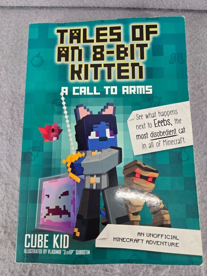 Tales of An 8-Bit Kitten, Book 1 & 2, Cube Kid, Minecraft Adventure | eBay