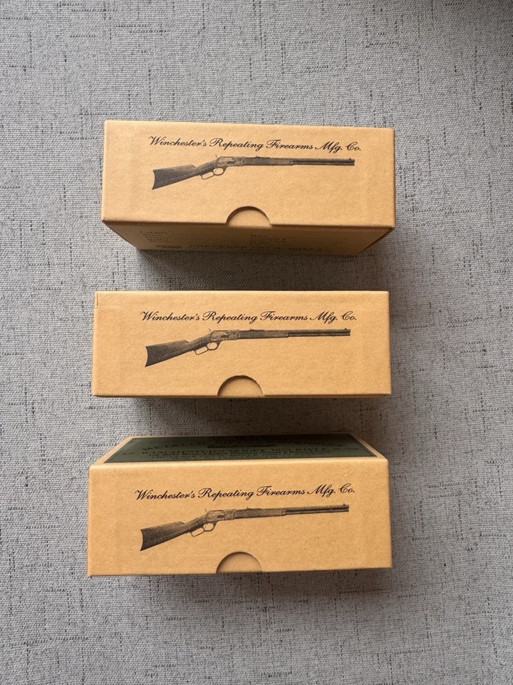 Vintage Old West Style Ammo Boxes- .44 And .38 by Cheyenne Cartridge ...