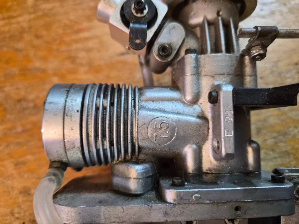 Vintage KB Outboard 7.5 & Lower Unit RC Boat K&B Gas Engine Motor With ...
