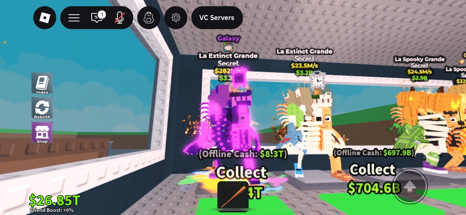 Steal A Brainrot Extinct La Grande With Galaxy And Chicleteira Mutation ...