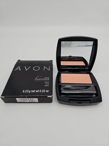 NEW AVON ideal Luminous BLUSH powder compact - coral radiance | eBay