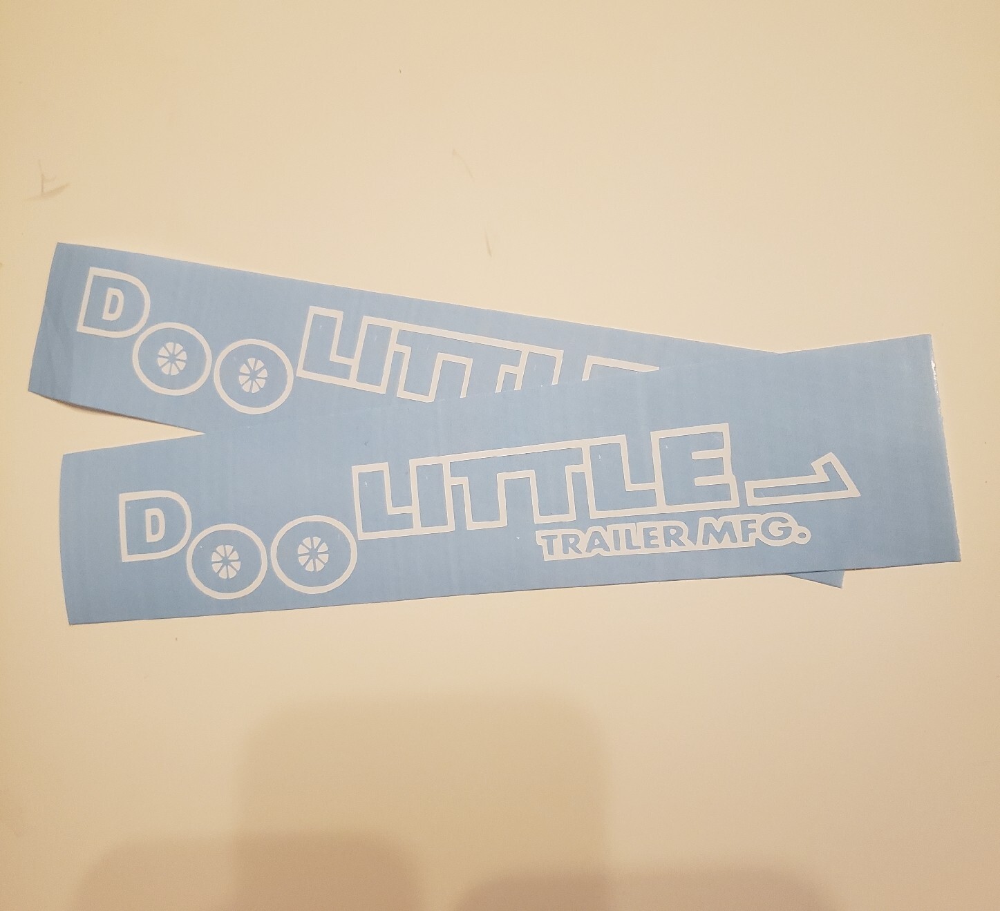 doolittle trailers trailer Decals (Set of 2) WHITE 24x3.8" BEST USA | eBay