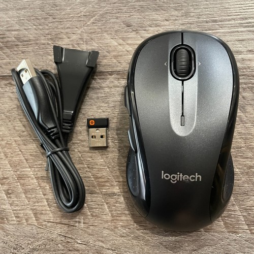 Logitech M510 Wireless Optical Laser Mouse + Unifying Receiver Grey ...