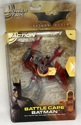 Very Rare Batman Power Tek Battle Cape Batman Begins Mattel 2005 DC ...