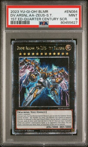 Yugioh 1ST BLMR-EN084 Divine Arsenal Aa-Zeus Ciel Thunder PSA 9 Mint ...