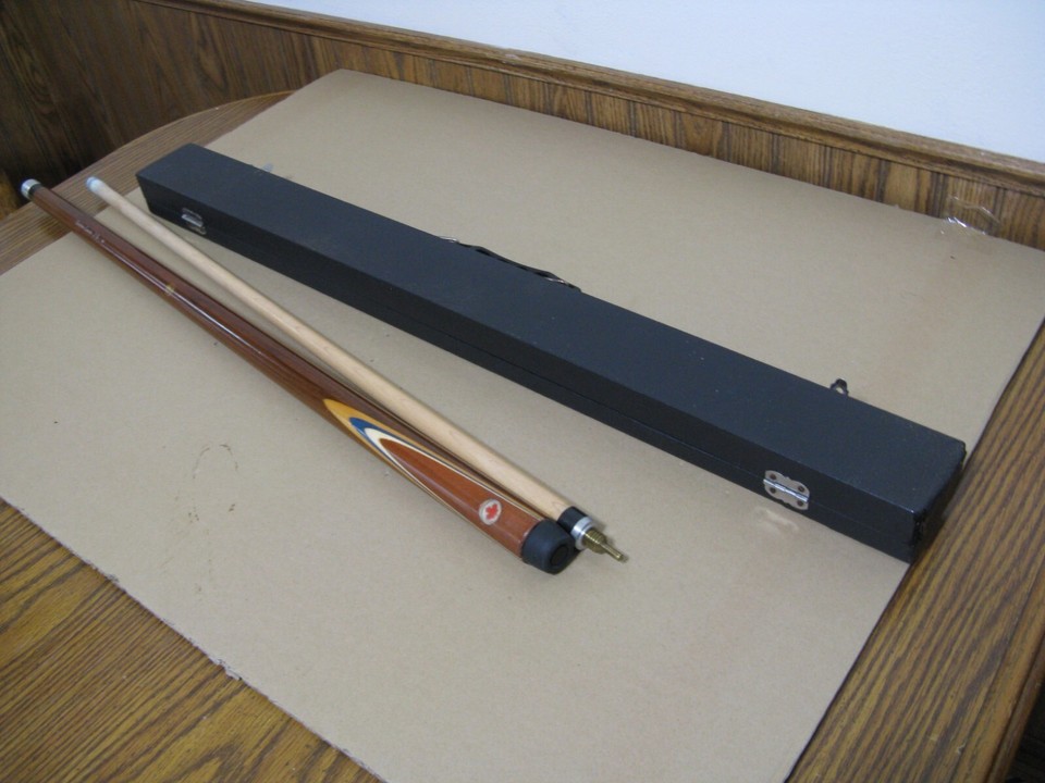 Vintage RARE 58" DUFFERIN BANNER INLAID POOL CUE 20 oz BILLIARDS MAPLE ...