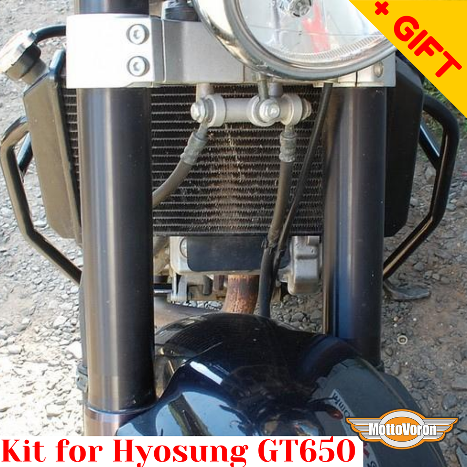 For Hyosung GT650 Crash bars Rear rack GT 650 Rear luggage rack Engine ...