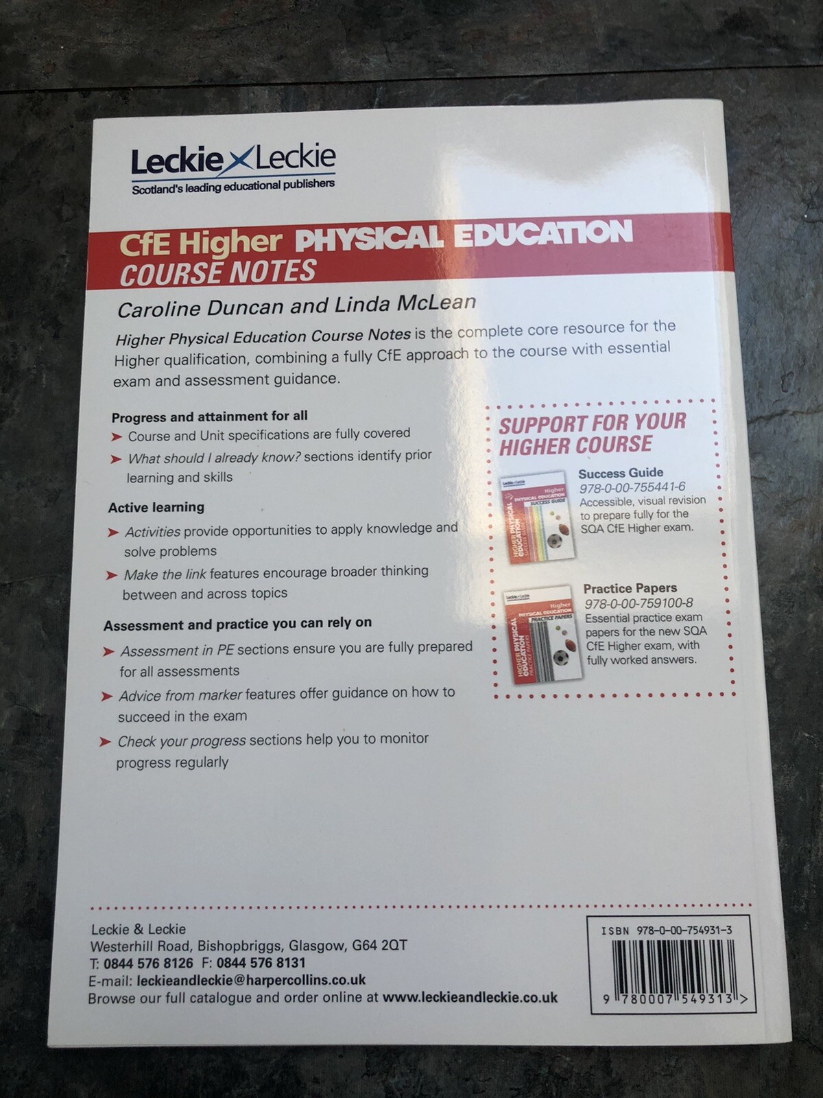 Leckie and Leckie SQA CfE Higher Books - Geography, Maths and Physical ...