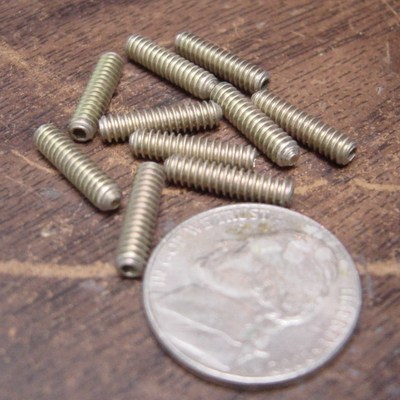 10 steel 6-32 x 9/16 mini military aircraft set screws AN565D6H9 C-2A ...