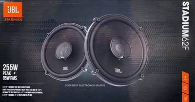 NEW JBL STADIUM-62F 6.5" Coaxial 2-Way Car Audio Speakers 6-1/2" (1 ...