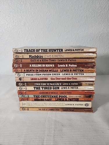 Lewis B. Patten Lot of 14 Westerns Cowboy Paperback Novels | eBay