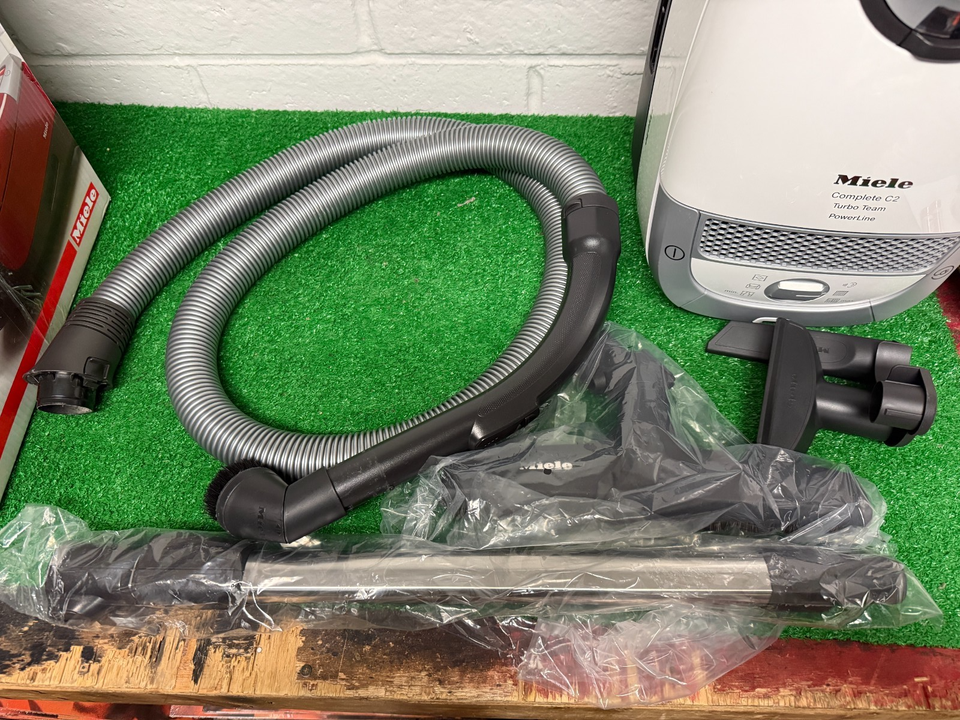 MIELE Complete C2 Turbo Team PowerLine Bagged Canister Vacuum WHITE | eBay
