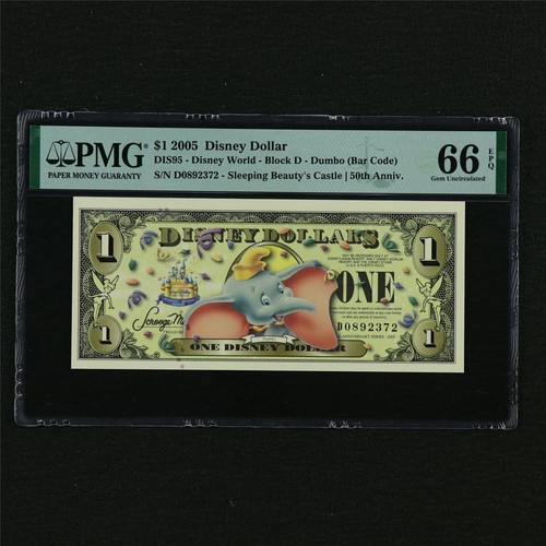 2005 Disney Dollar 1 Dollar - Disney World PMG 66 EPQ Gem UNC | eBay