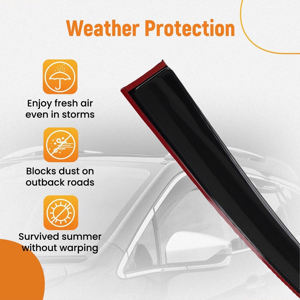 Window Visor Vent Rain Guards for Ford Fusion 2013-2020 Smoke Front ...