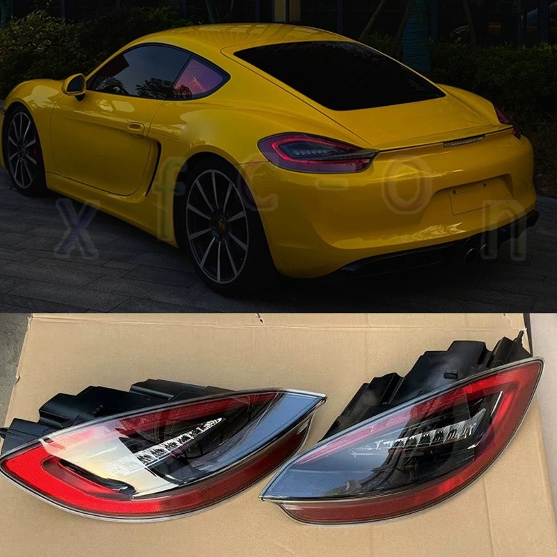 For Porsche 981 Boxster/Cayman/Spider/GT4 2013-2016 Smoke Black LED ...