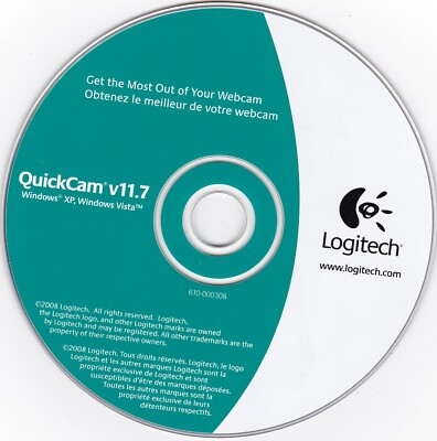 Logitech Quickcam v11.7 CD - Drivers For Windows XP and Vista | eBay