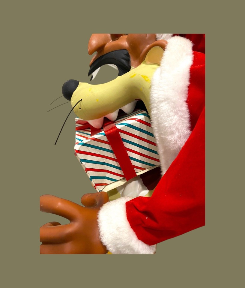 Vintage Lrg ‘96 Looney Tunes Taz Tazmanian Devil Animated Christmas ...
