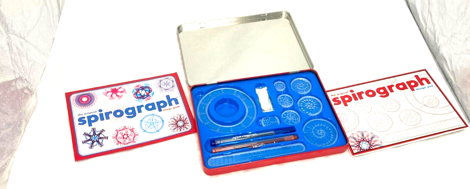 Preowned ORIGINAL SPIROGRAPH DESIGN SET, TIN BOX, COMPLETE, VERY GOOD ...