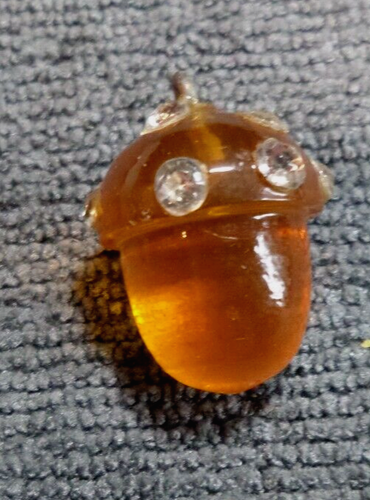 Large Vintage Antique ACORN Button Apple Juice Rhinestone 1" Inch | eBay