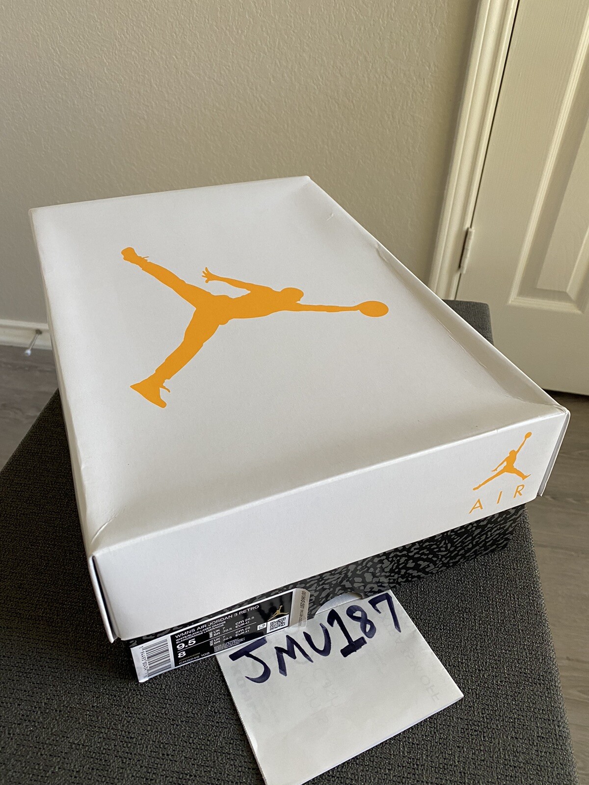 DS Nike Air JORDAN 3 Retro III Laser Orange sz8 Men supreme cond NEW OG ...