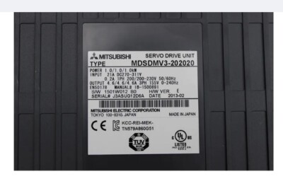 Mitsubishi used tested OK MDSDMV3-202020 In stock by DHL/UPS 1 Year ...