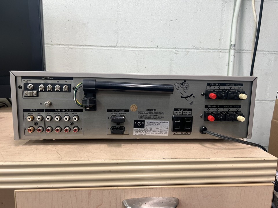 SONY STR-V55 STEREO RECEIVER With MM/MC PHONO | eBay