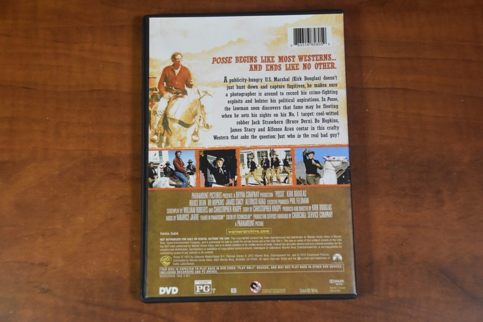 Posse (DVD, 1975, Widescreen, Warner Archive Collection) Kirk Douglas ...