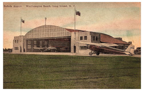 Suffolk Airport Westhampton Beach Long Island NY Airport Postcard | eBay