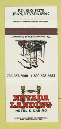 Matchbook Cover - Nevada Landing Hotel Casino Jean NV 30 Strike | eBay