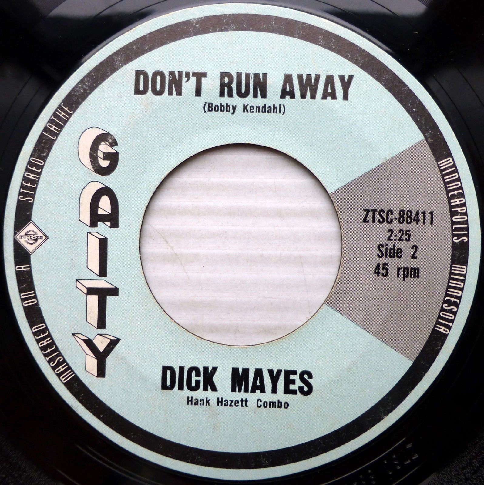 DICK MAYES lounge pop VG GAITY 45 EARLY SPRING b/w DON'T RUN AWAY ws107 ...