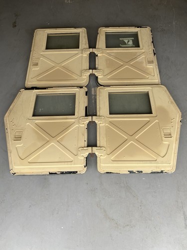 AM General Humvee Hmmwv Hummer H1 Flat X Doors-Excellent Condition-OEM ...