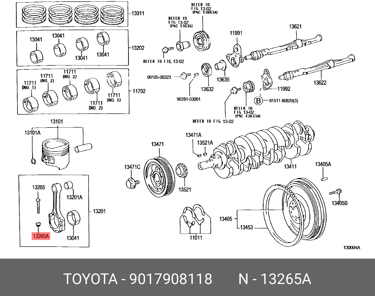 Original nut, hexagon for connecting rod bolt, 9017908118 for TOYOTA ...