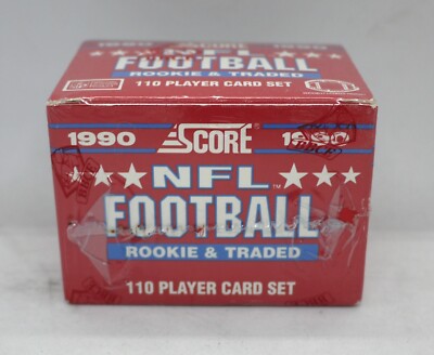 1990 SCORE NFL FOOTBALL ROOKIE & TRADED (110 CARDS) (BBCE WRAPPED ...