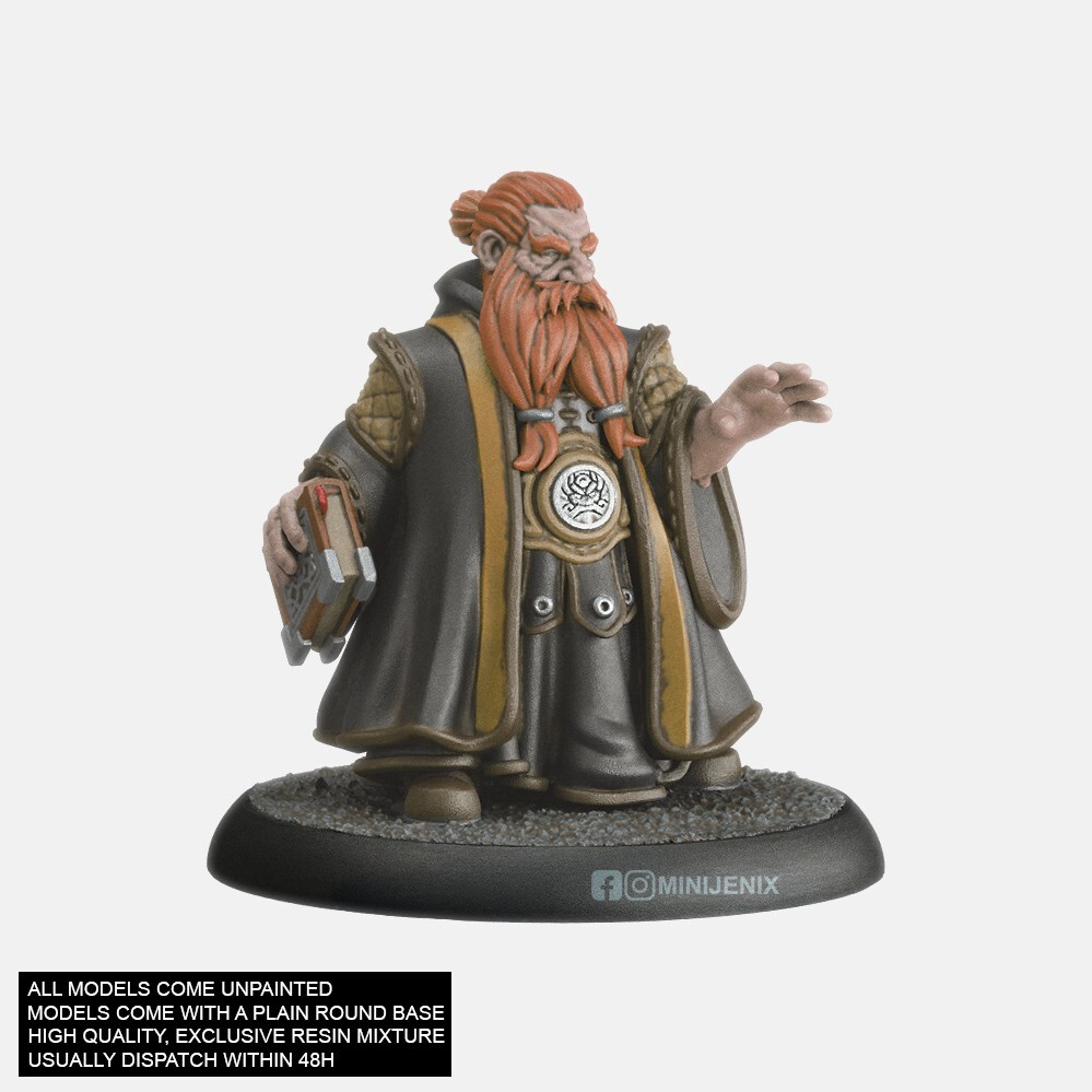 Dwarf Mage Dwarf 5e | DnD Dwarf Mage Cleric Miniature | RPG Guild