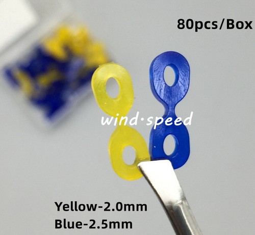 80pc/Box Dental Elastic Fixing Wedges Sectional Matrices Matrix Rubber ...