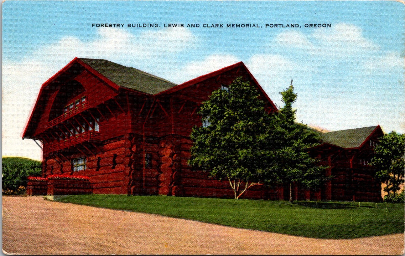 Forestry Building Lewis and Clark Memorial Portland Oregon Linen ...