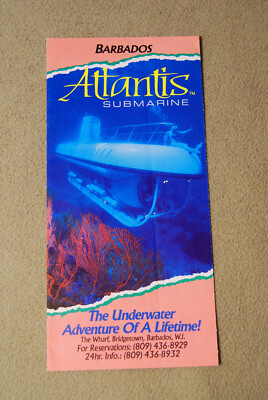 Atlantis Submarine Brochure - Barbados | eBay