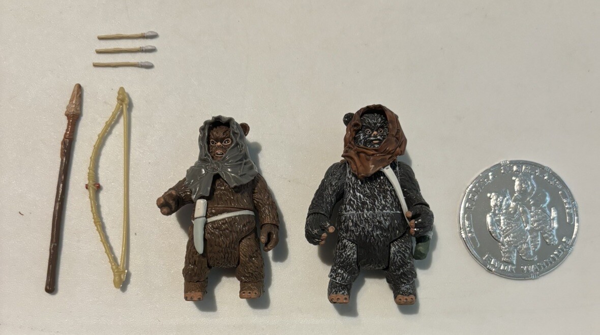 Star Wars Ewok Lot Of 2 - Romba & Graak 30th Anniversary 3.75” Loose ...