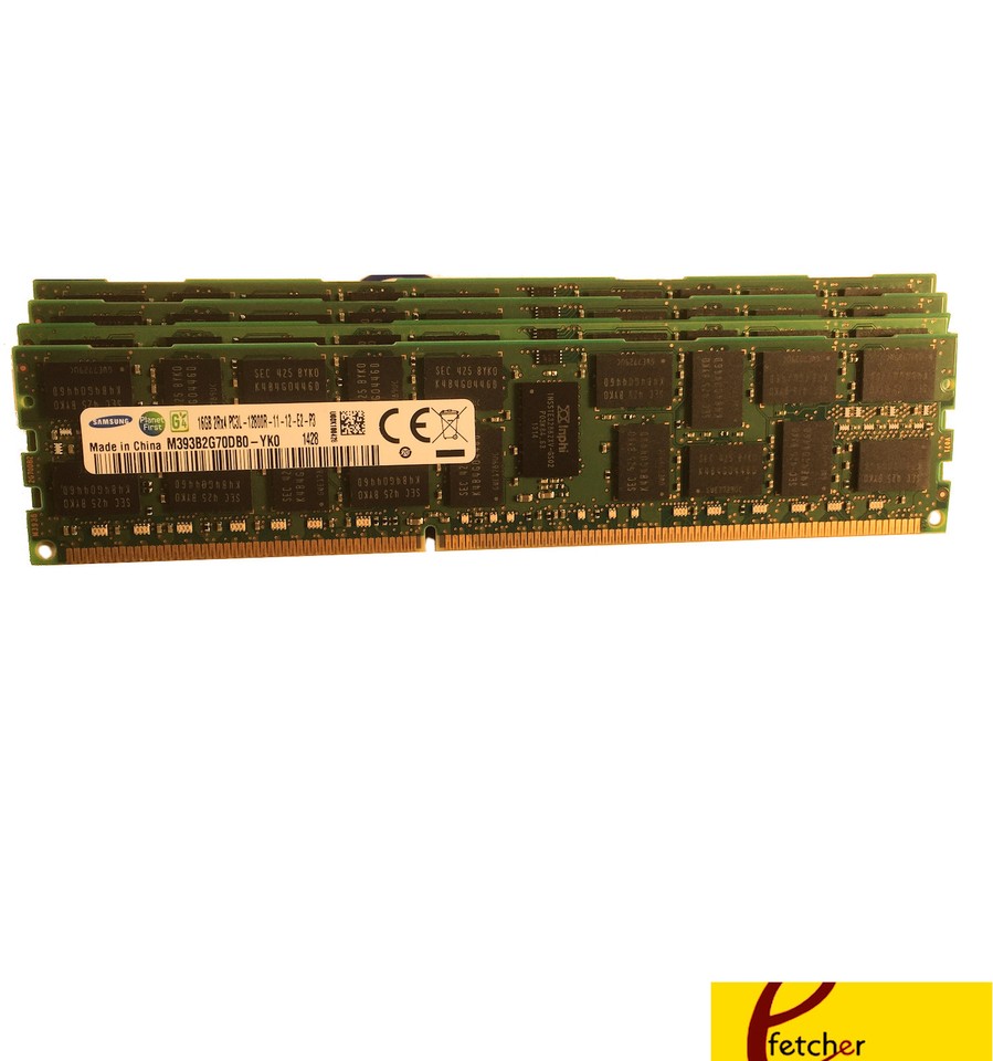 64GB (4 x 16GB) Dell PowerEdge Memory For T410 T610 R610 R710 R715 R810 ...