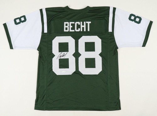 Anthony Becht New York Jets Signed Custom Green Jersey JSA | eBay