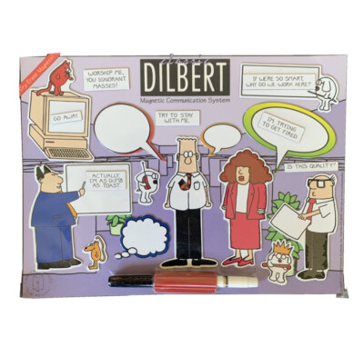 Dilbert Magnetic Communication System Comic Dry Erase Magnets Factory ...