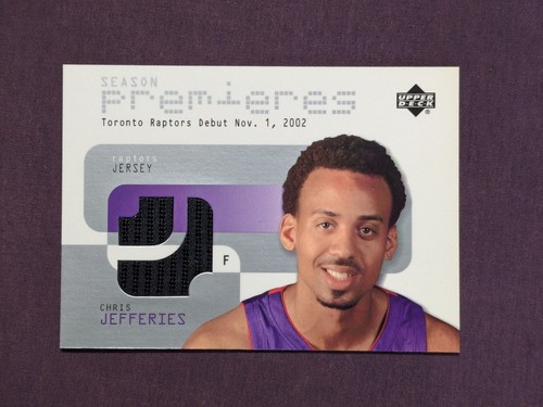2002-03 Upper Deck Season Premier Jerseys #JEP Chris Jefferies Toronto ...