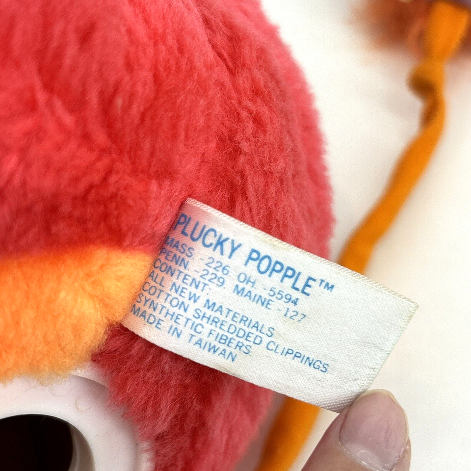 1986 Vintage Packy Red Popple Piggy Bank Stuffed Animal Toy Coin Bank ...